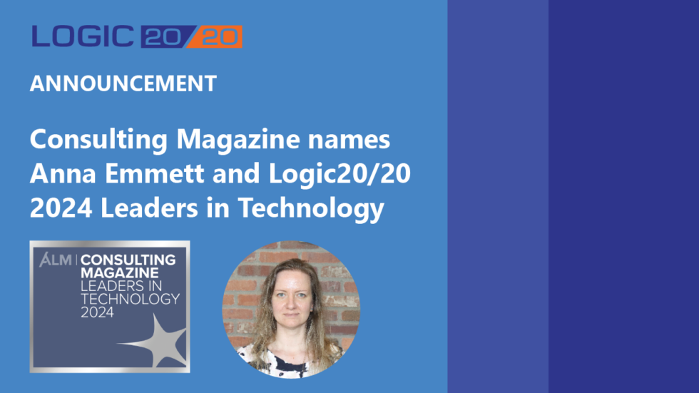 Consulting Magazine names Anna Emmett and Logic20/20 2024 Leaders in ...