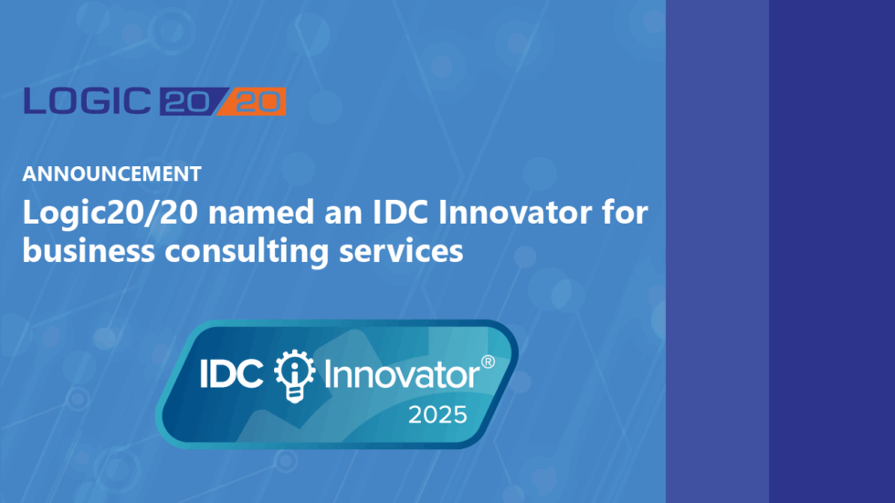 Logic20/20 named an IDC Innovator